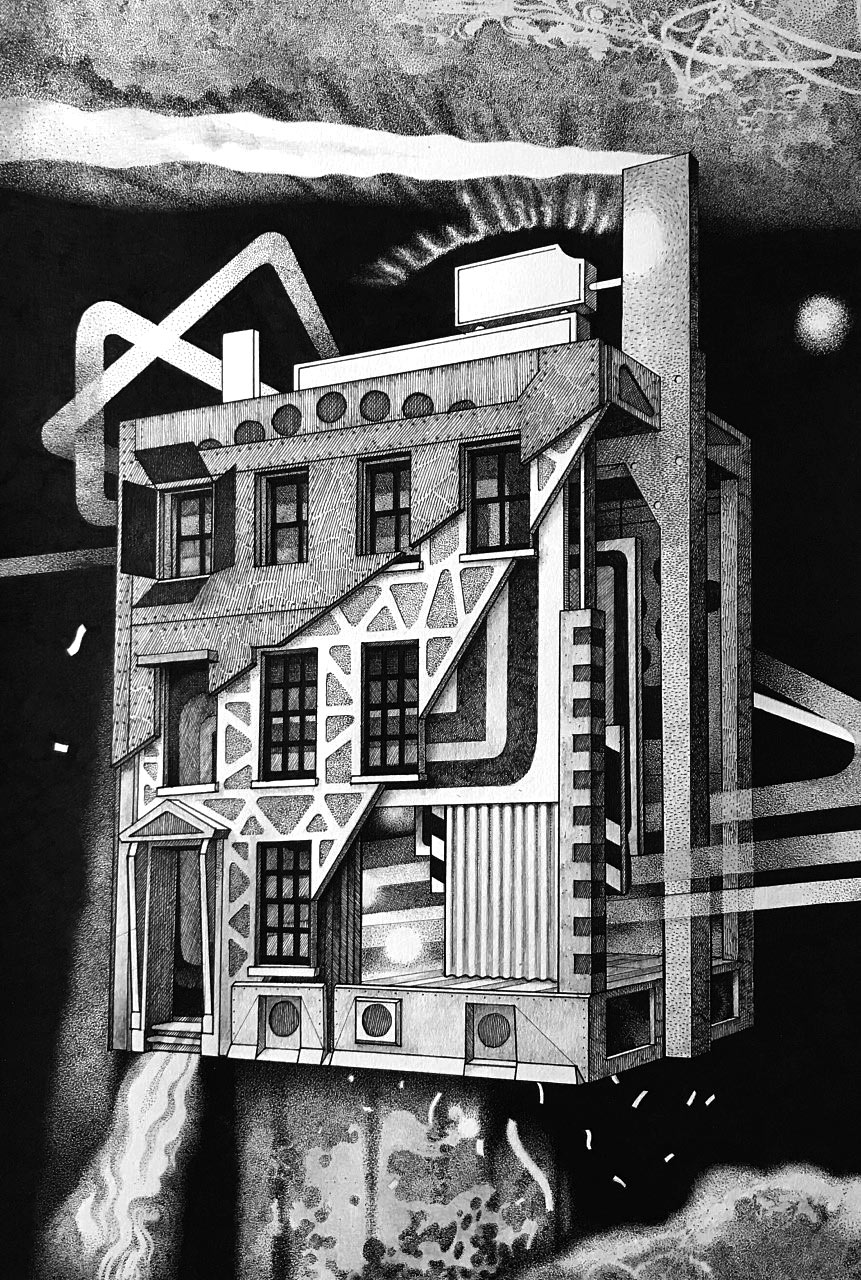 Drawings of Waxwing House – Tod Hanson